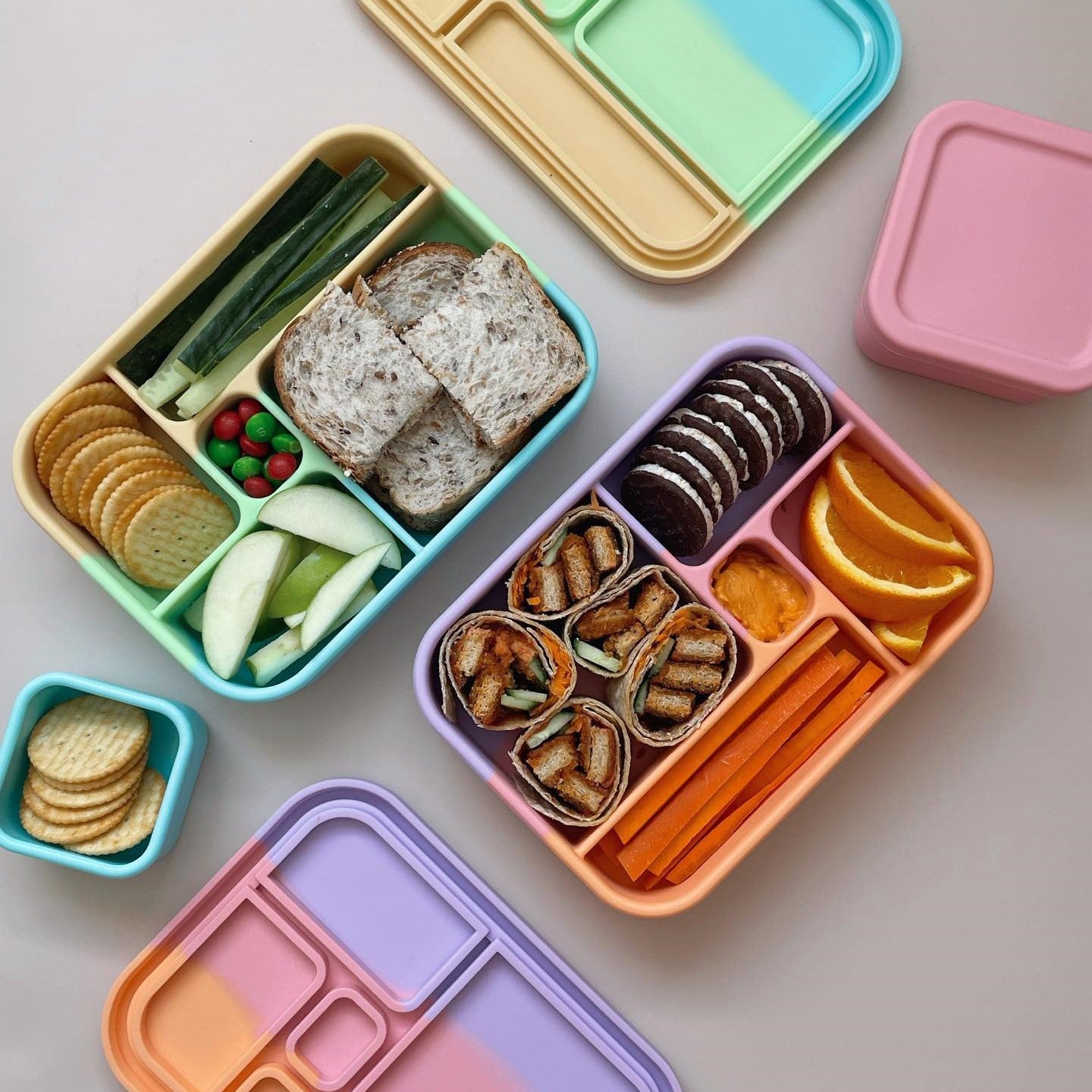 Silicone Lunch & Snack Boxes I The Bento Buzz