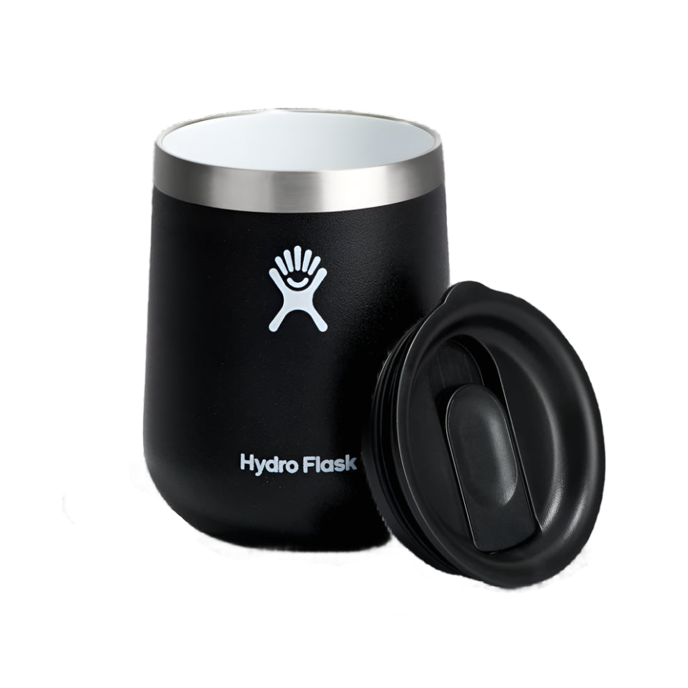 Hydro Flask 10oz Ceramic Wine Tumbler - Black I The Bento Buzz