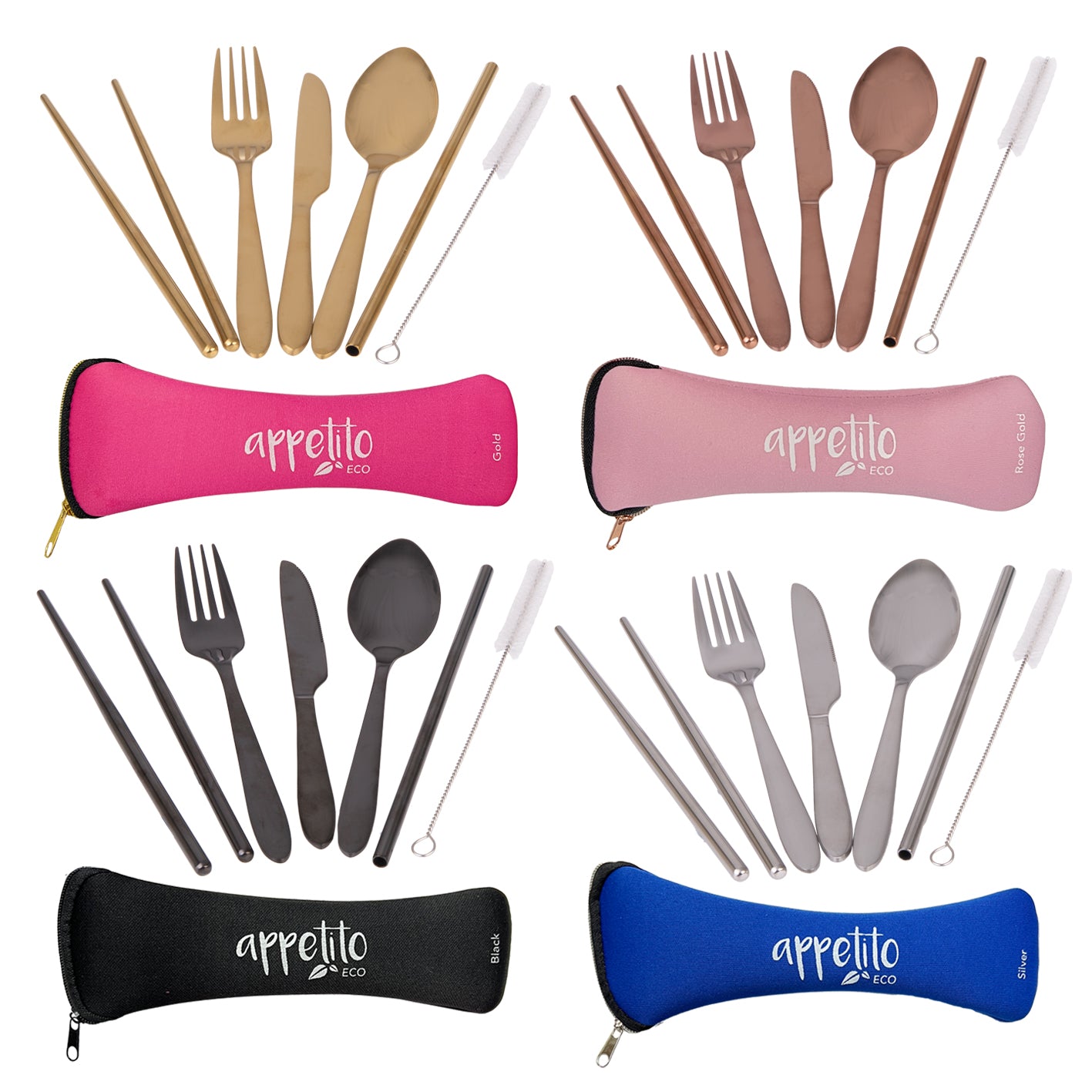 Appetito 6pc Stainless Steel Cutlery Set I The Bento Buzz