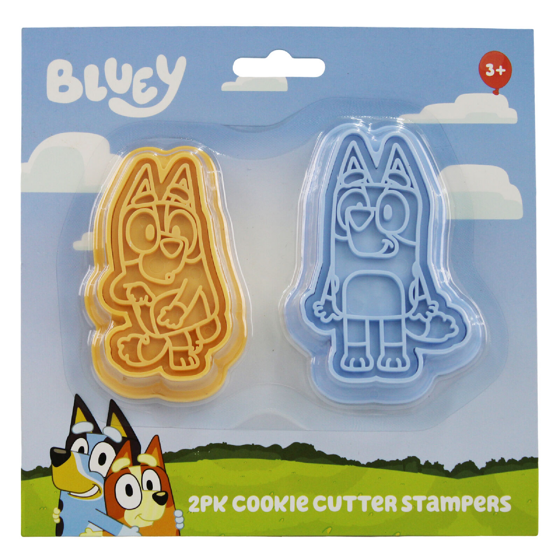 Bluey Cookie Cutter Stamper Set - 2pk I The Bento Buzz