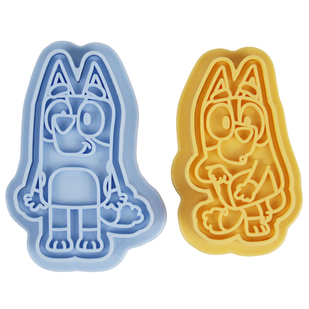 Bluey Cookie Cutter Stamper Set - 2pk I The Bento Buzz