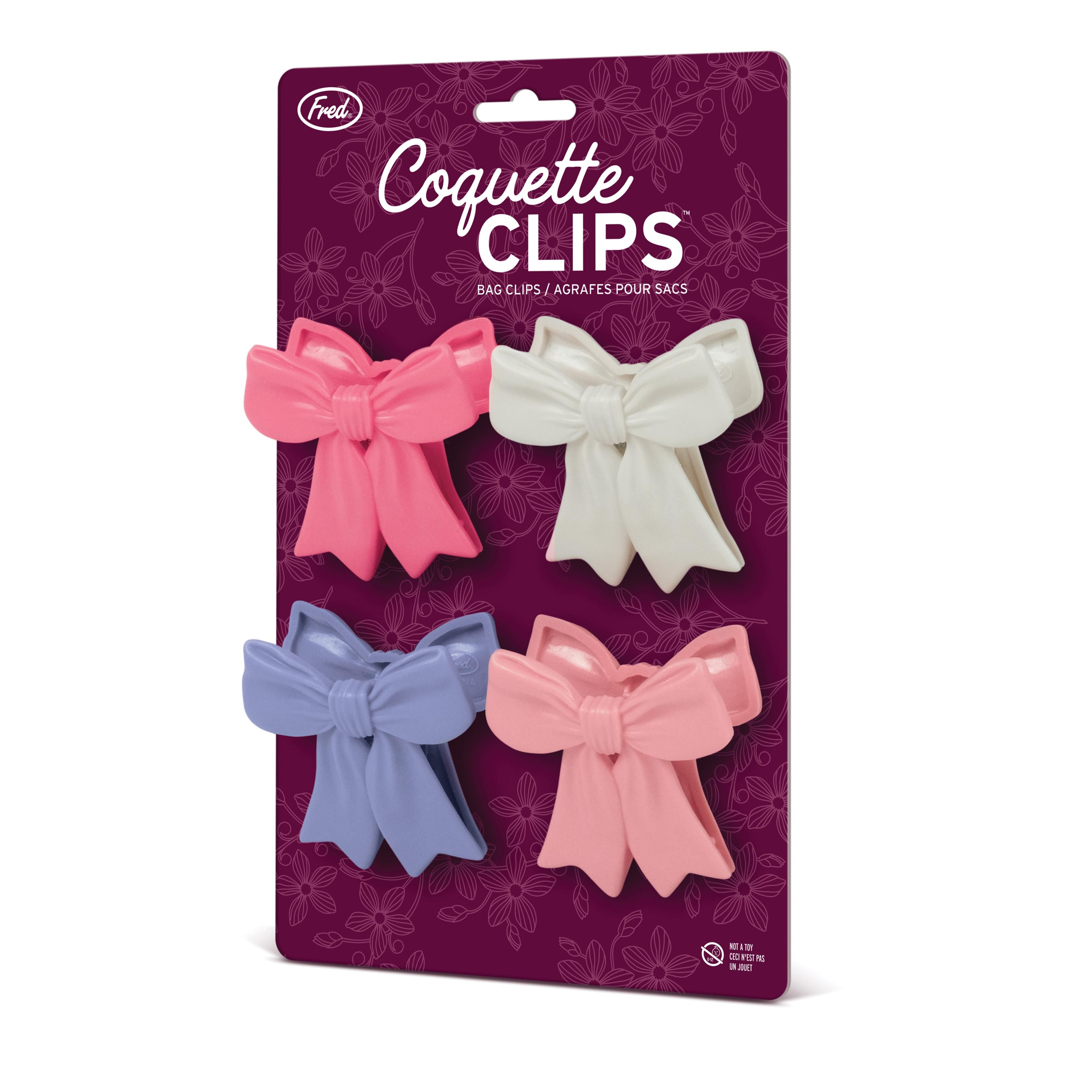 Fred Coquette Bag Clips - 4pk I The Bento Buzz