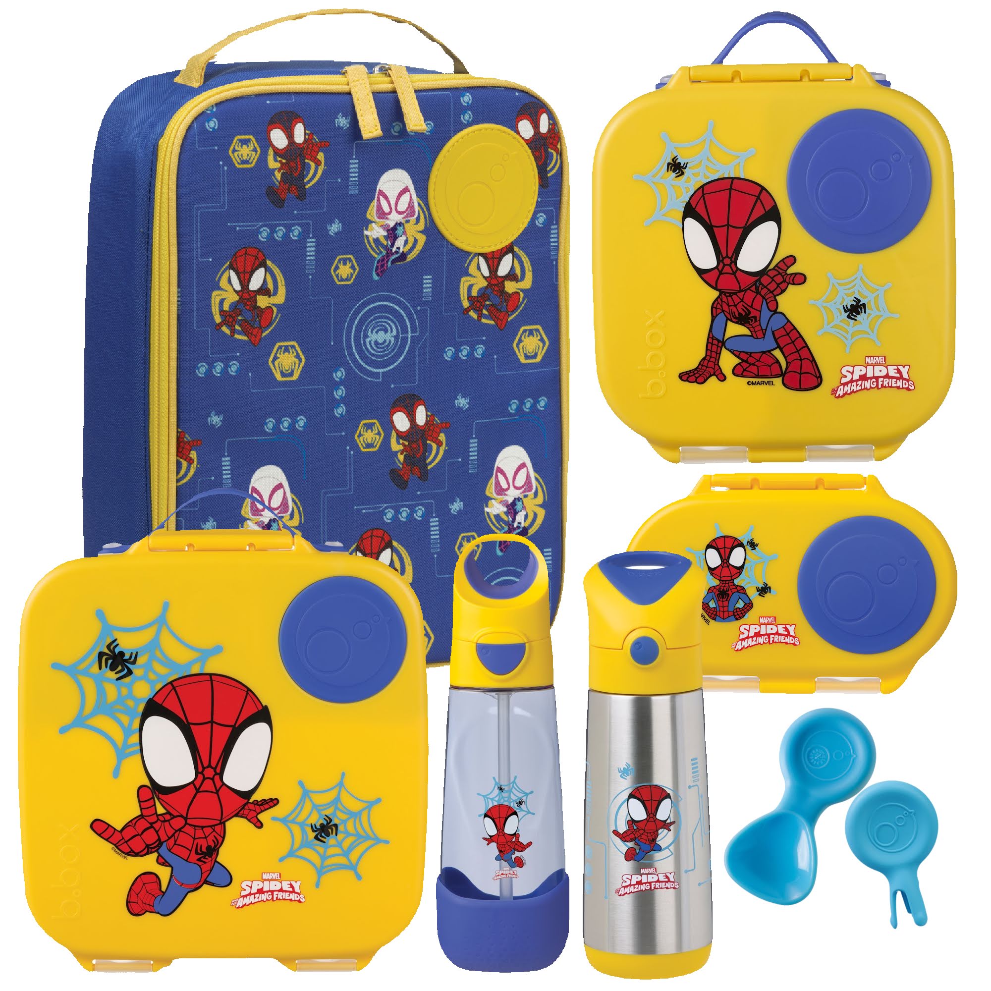 b.box Spidey Bento Lunch Box Bundle | The Bento Buzz