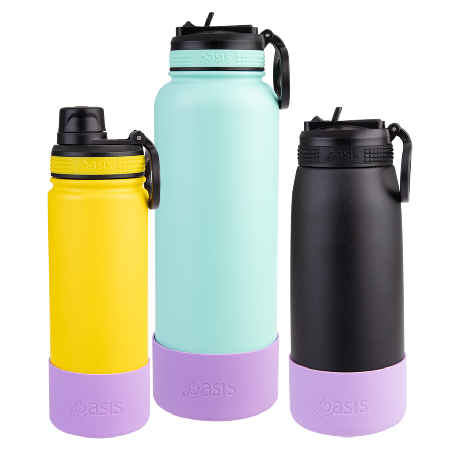 Oasis Silicone Bumper - 550ml - Assorted Colours I The Bento Buzz