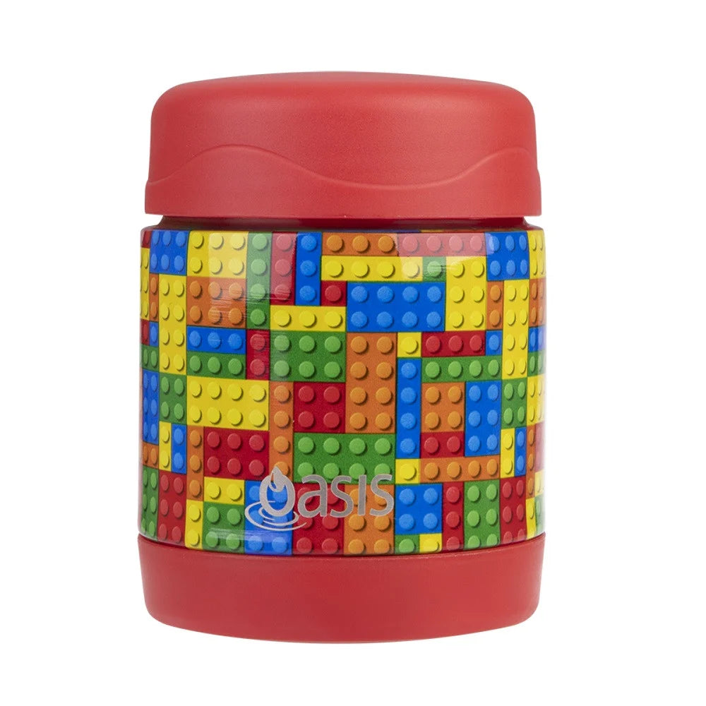 Oasis Insulated Food Jar - Bricks | The Bento Buzz