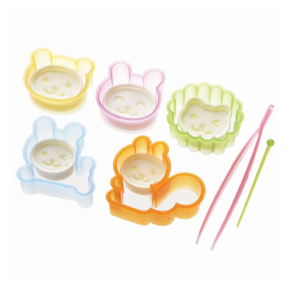 Animal Faces Bento Cutter Set | The Bento Buzz